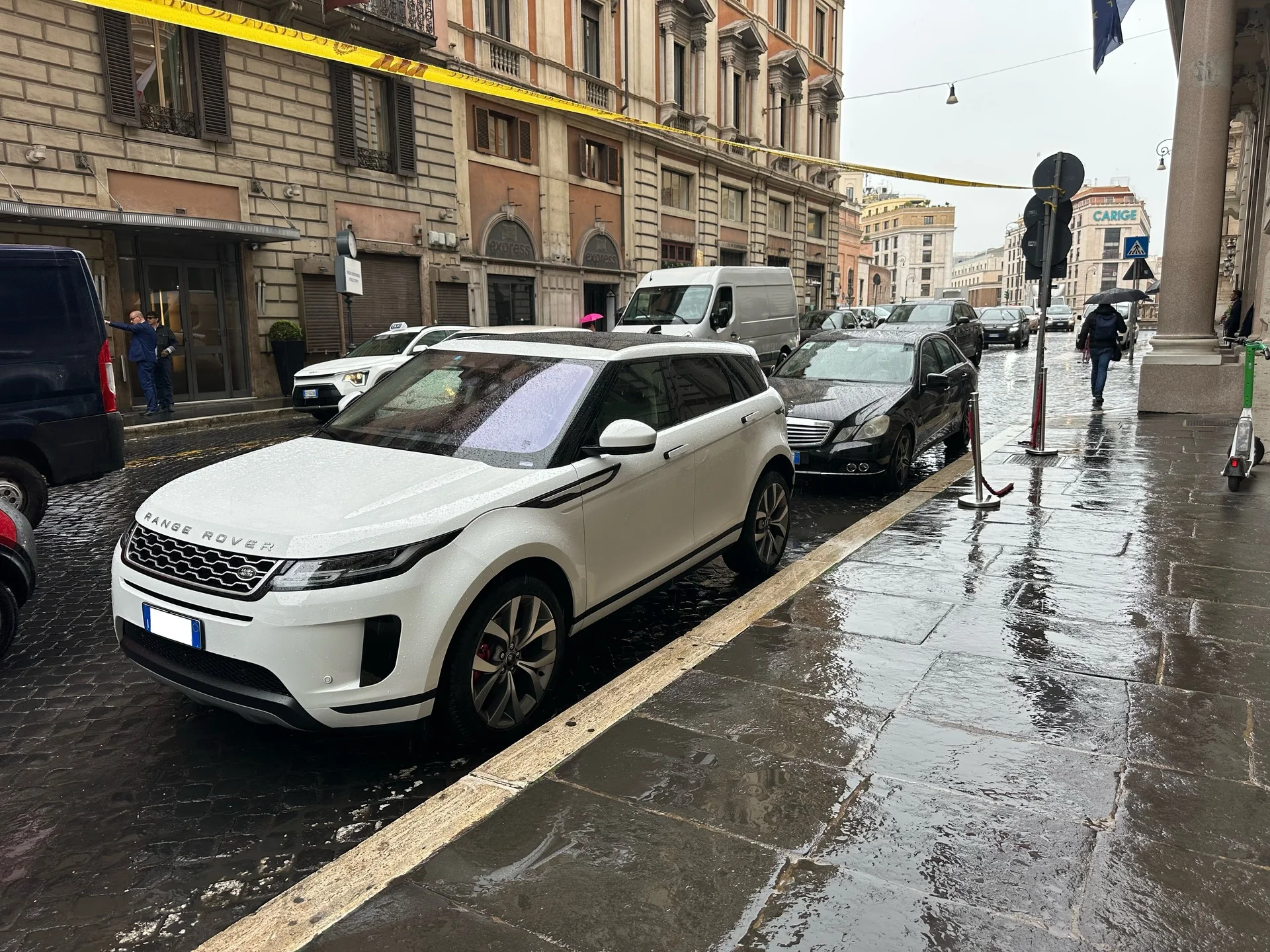 Delivery of Range Rover Evoque at St. Regis Hotel Rome with pickup at ...